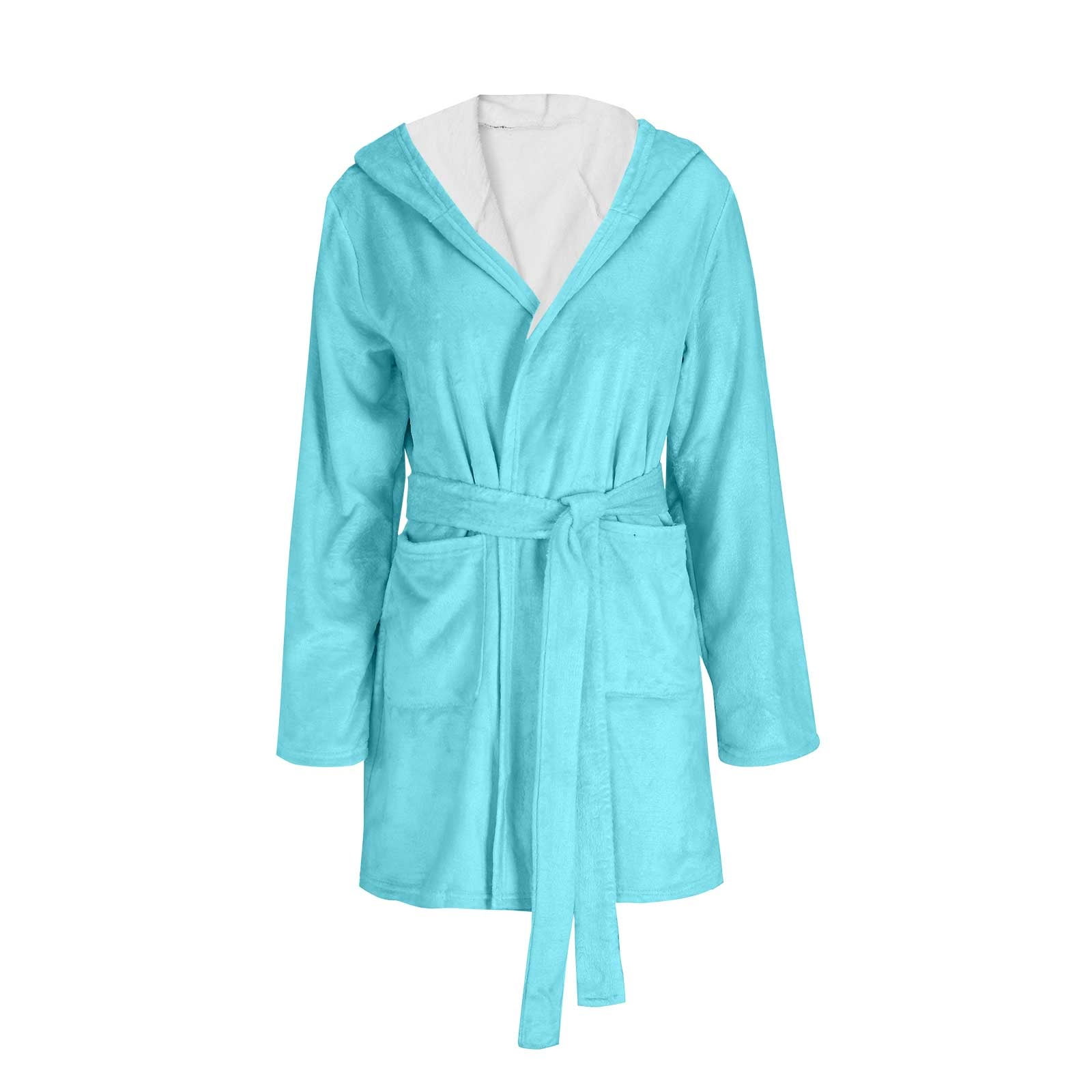 Clearance! robes for women terry cloth robes for women Women Fuzzy ...