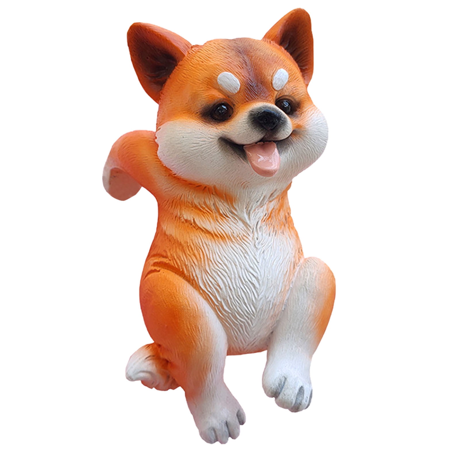 Clearance sale! Cute Dog Statue - Orange, Cute Dog Figurines Hanging ...