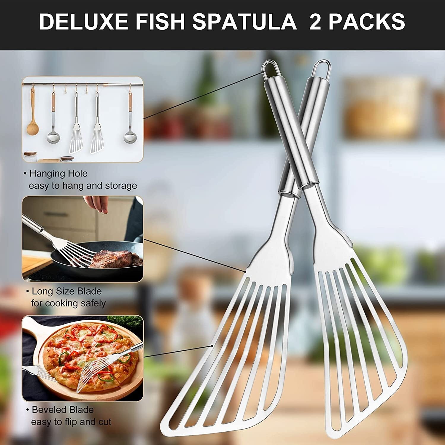 Clearance sale! Lssam Cooking Utensils Set 2 Piece Spatula Upgrade ...