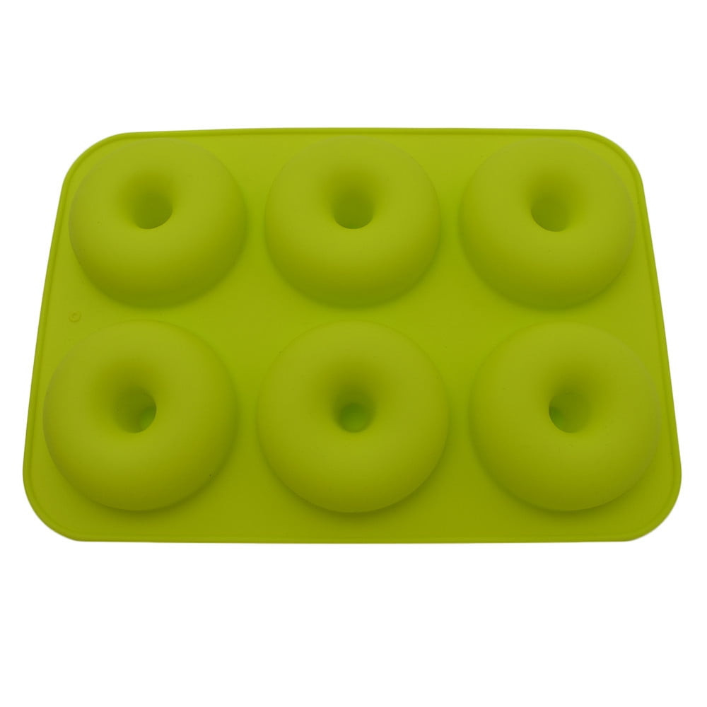 Clearance sale!Pedty 1Pc Donut Mold,6-Cavity Silicone Donut Baking Pan ...