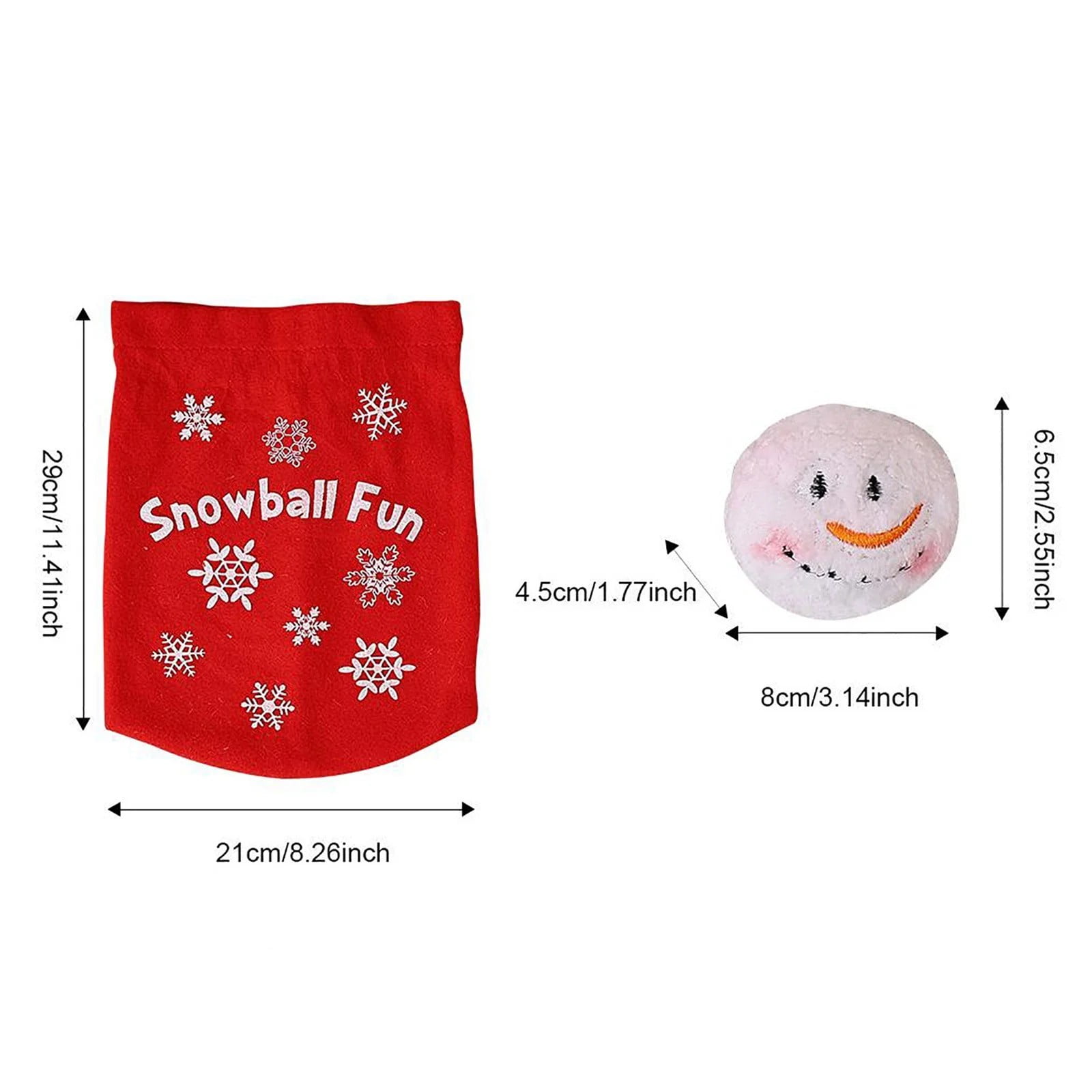 Clearance sell！ 10 Pcs Plush Snowmen Snowball Fight Snowmen with Bag ...