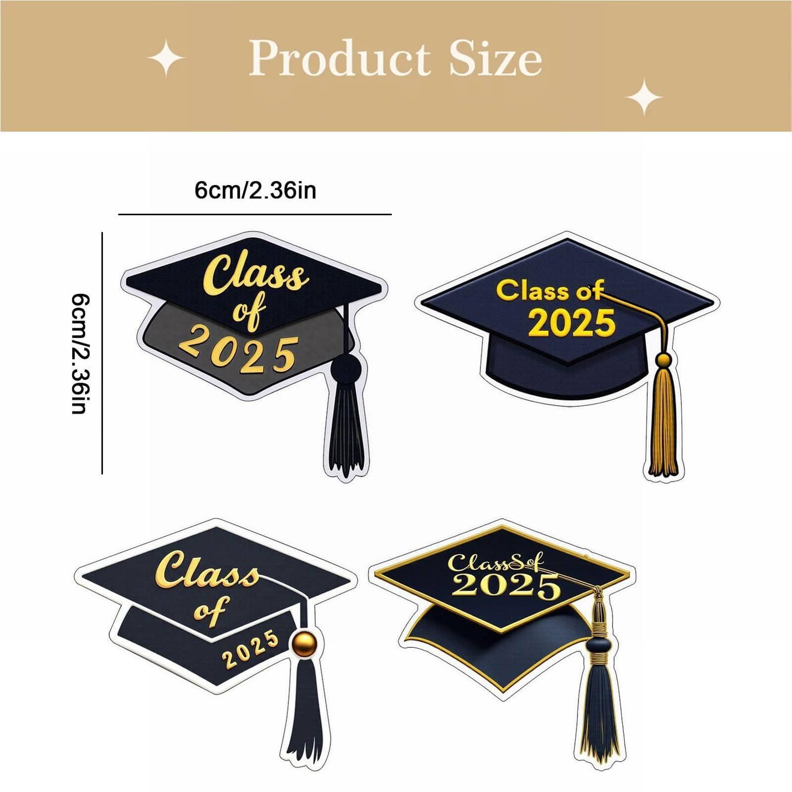 Clearance sell！ Graduation Cap Stickers 2025 Graduation Cap Stickers ...