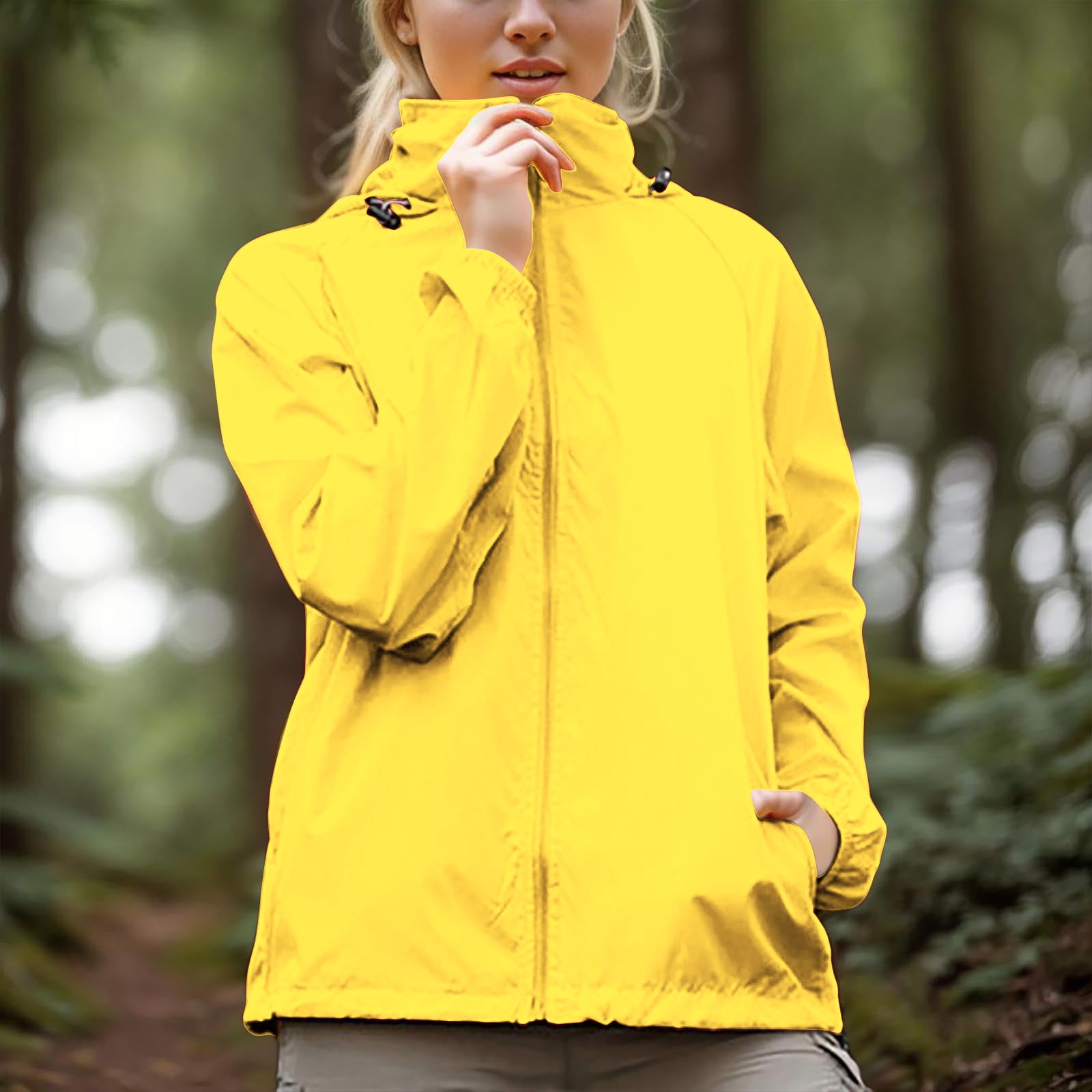 Sevevn Rain Womens With Hood Windbreaker Jackets Sun Hoodie Light ...