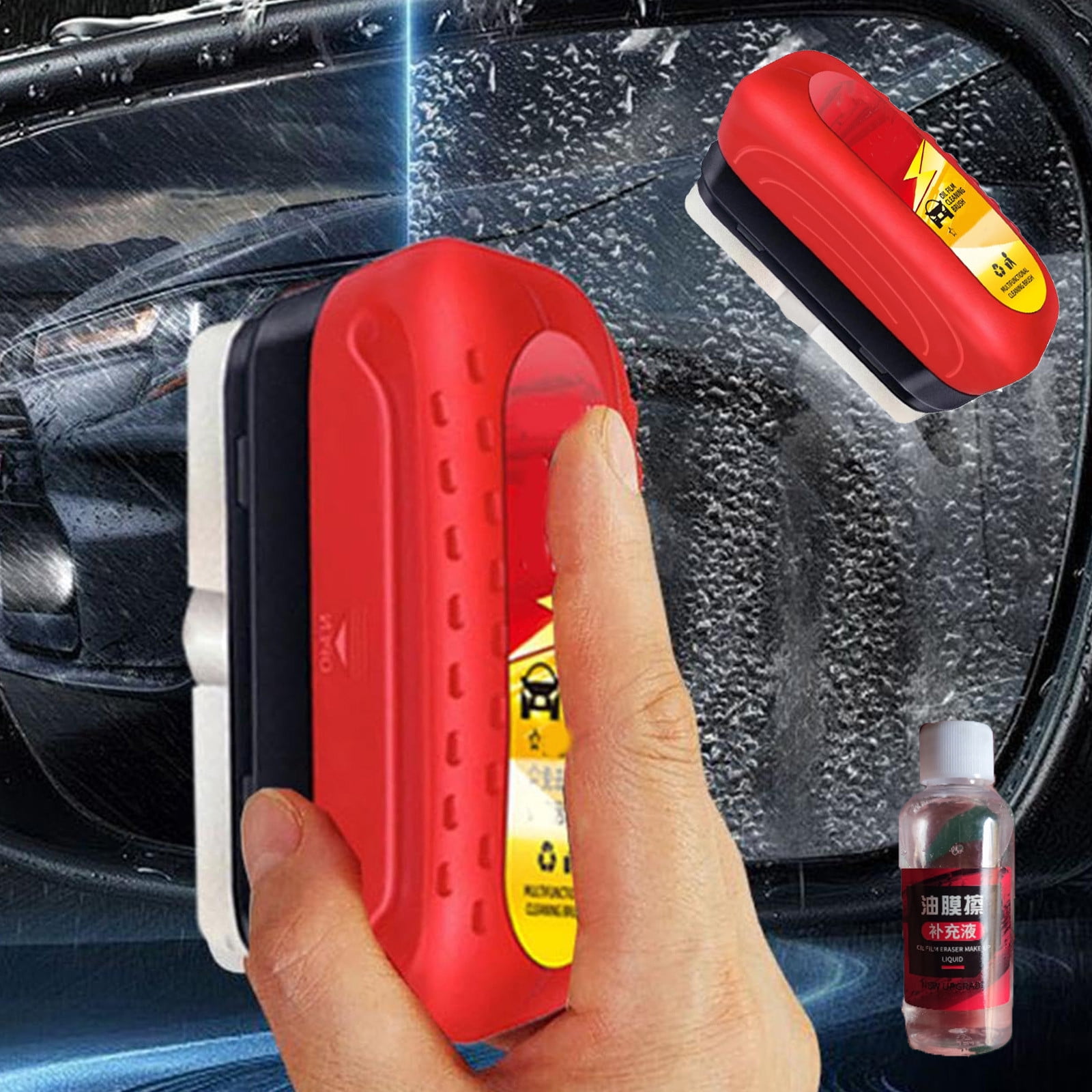 Clearance under 5 Car Front Gear Cleaner Glass Oil Film Cleaner Wiping ...