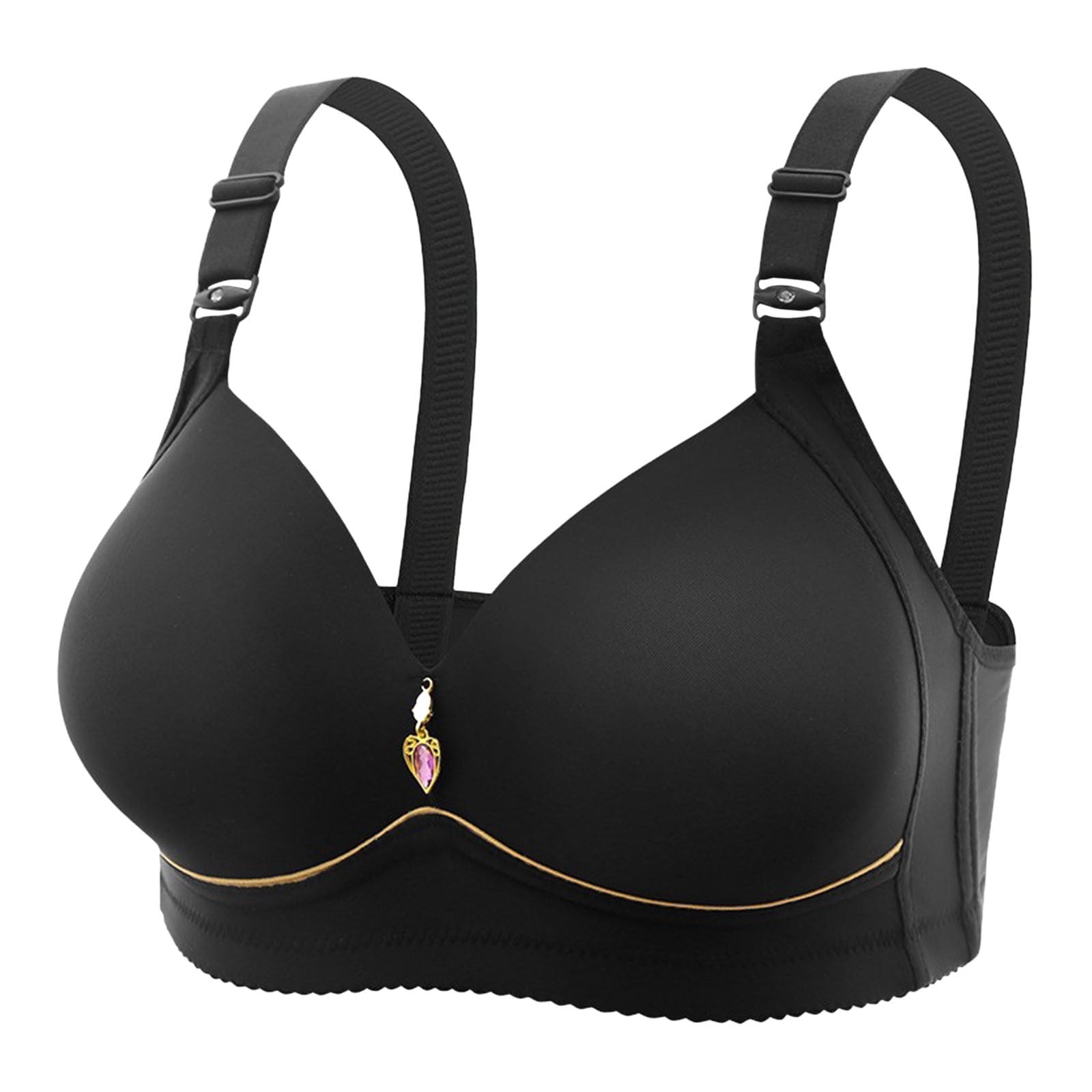 Sevevn Women's Solid Color Seamless Nude Lifting Soft Support Bra For ...