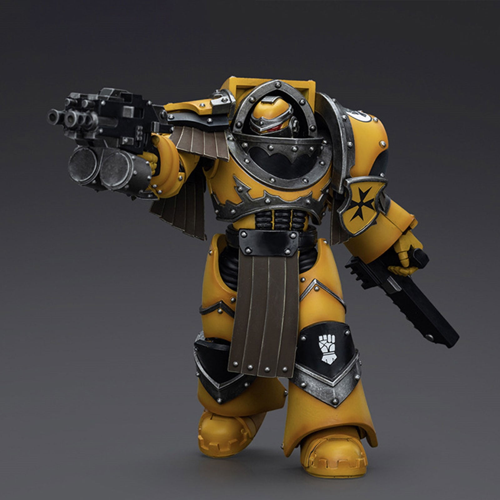 Clearannce！ 40K The 1/18 Fists Cataphractii Terminator Cataphractii with Chainfist 4.8inch ...