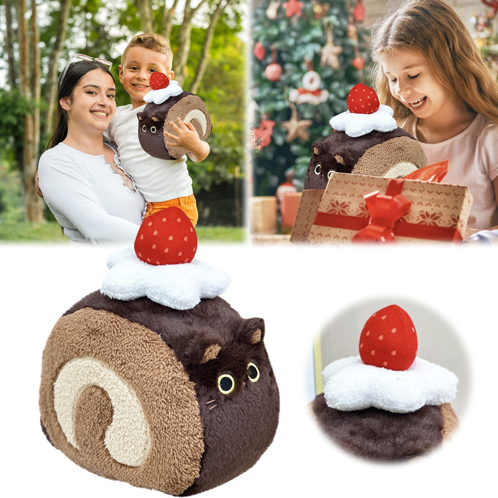 Clearannce！ Strawberry Stuffed Doll Cute Food Plush Stuffed Animal for ...