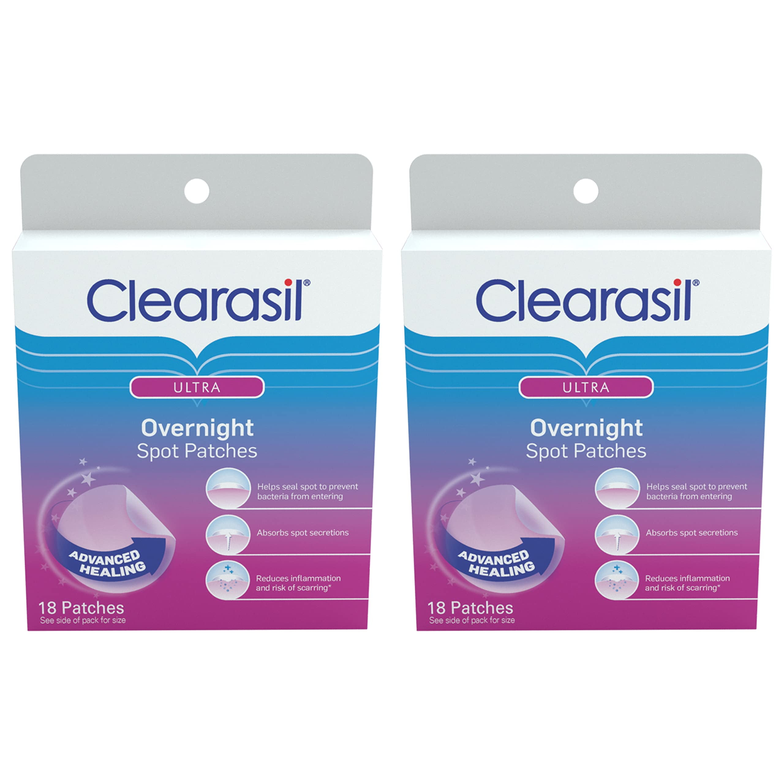 Clearasil Overnight Spot Patches, Hydrocolloid Acne Treatment, Blemish ...