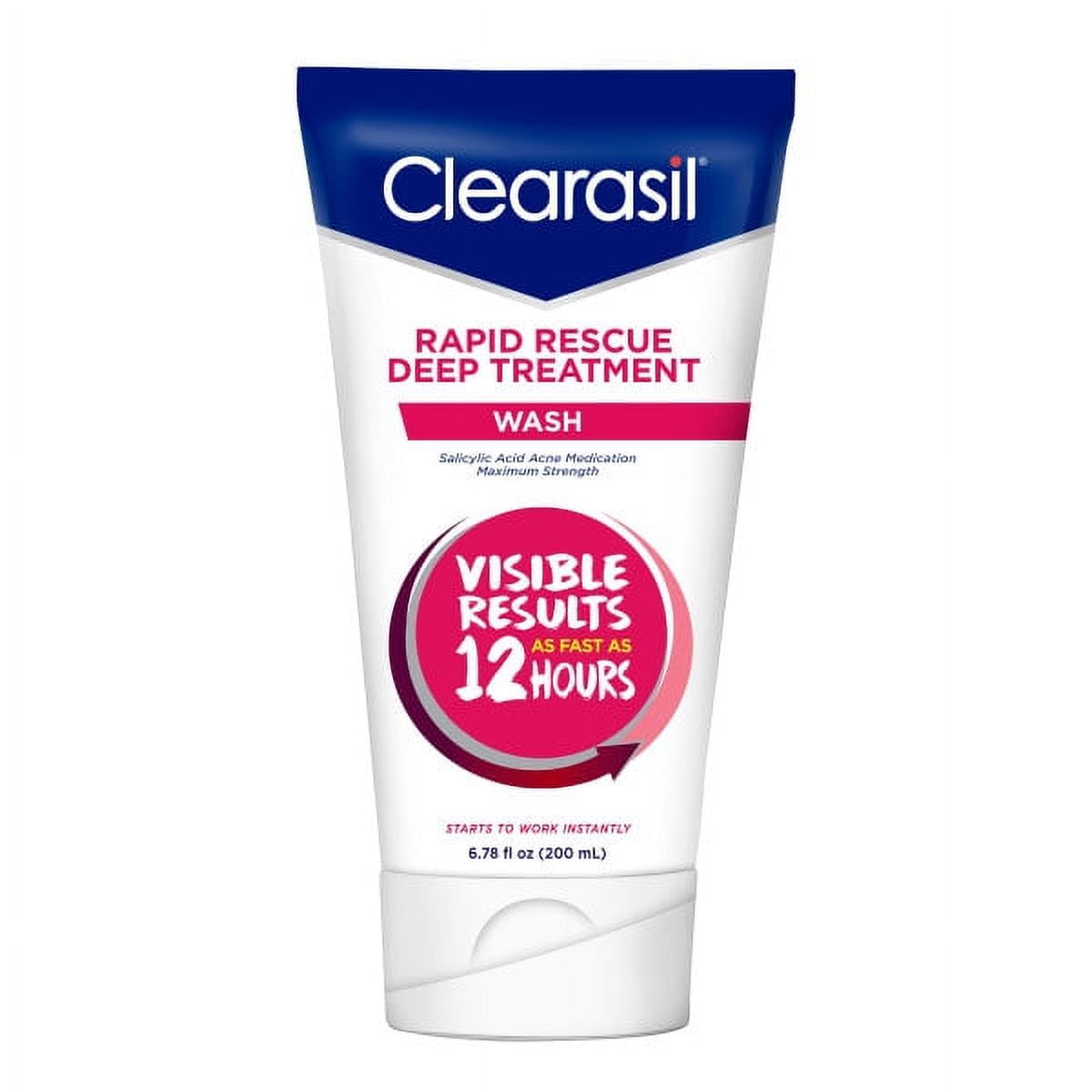 Clearasil Rapid Rescue Deep Treatment Face Wash, Dermatologist Tested ...