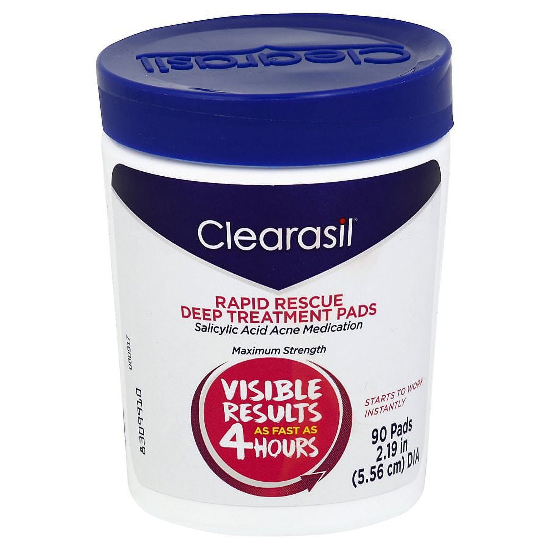 Clearasil Ultra Acne Medication Rapid Action Pads 90.0 ea - Walmart.com