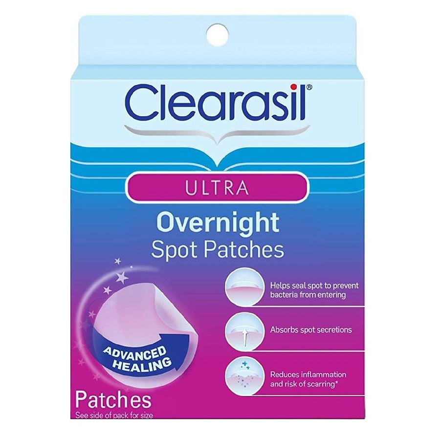 Clearasil Ultra Overnight Spot Patches Advanced Healing for Acne ...