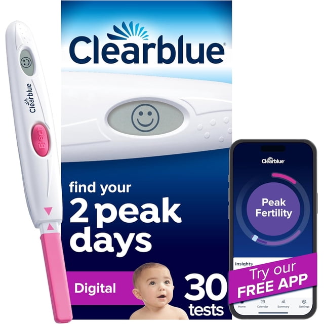 Clearblue Digital Ovulation Test 30 Count, 1 Ea - Walmart Business Supplies