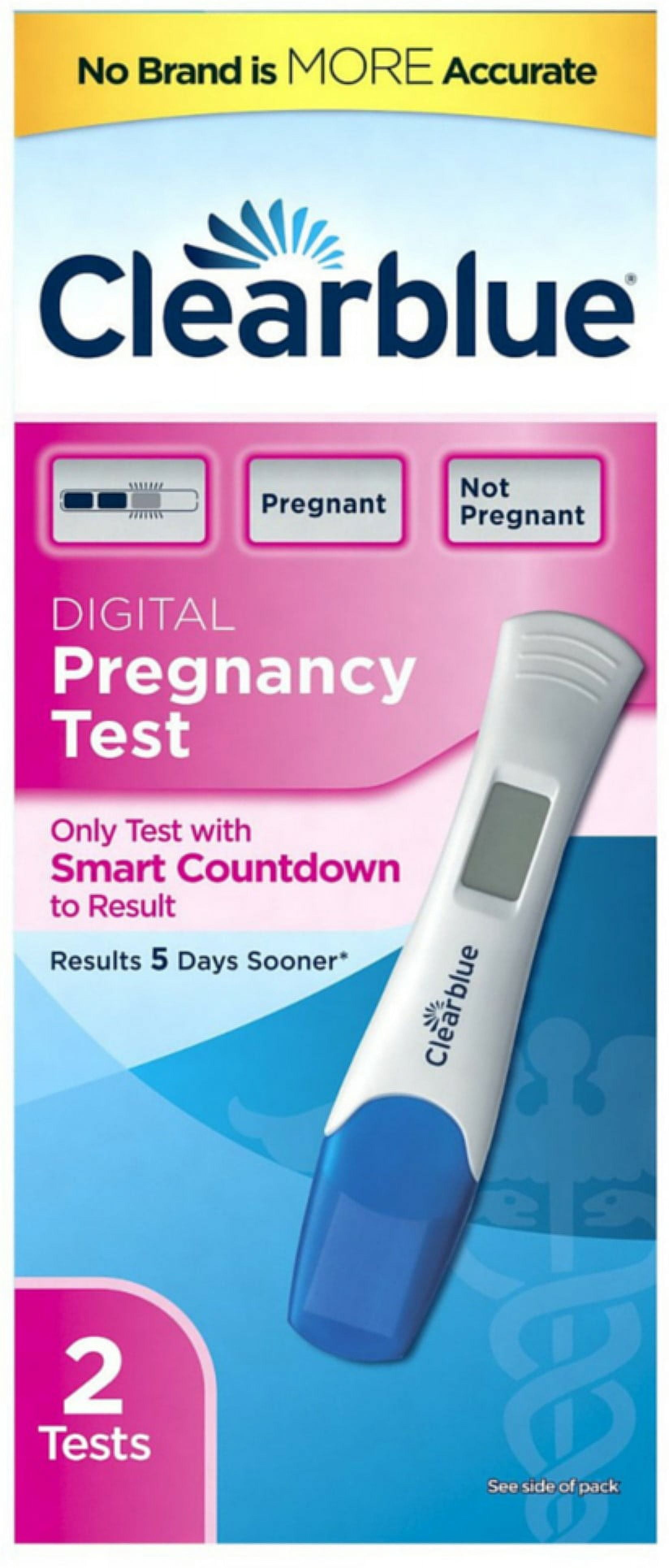 Clearblue Easy Digital Pregnancy Test 2 Each (Pack of 4) - Walmart.com