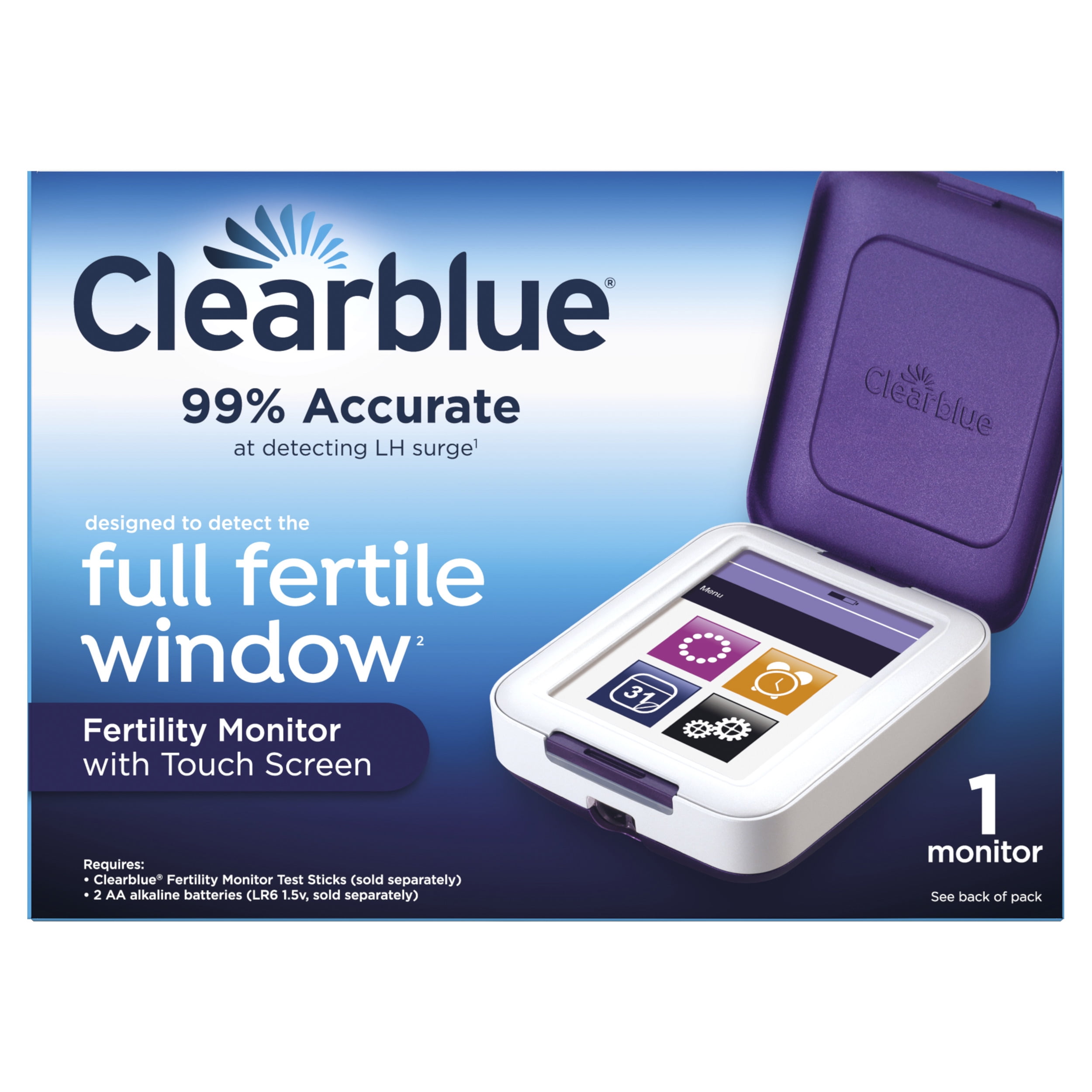 Clearblue Fertility Monitor with Touch Screen, 1 Count HSA/FSA Eligible ...