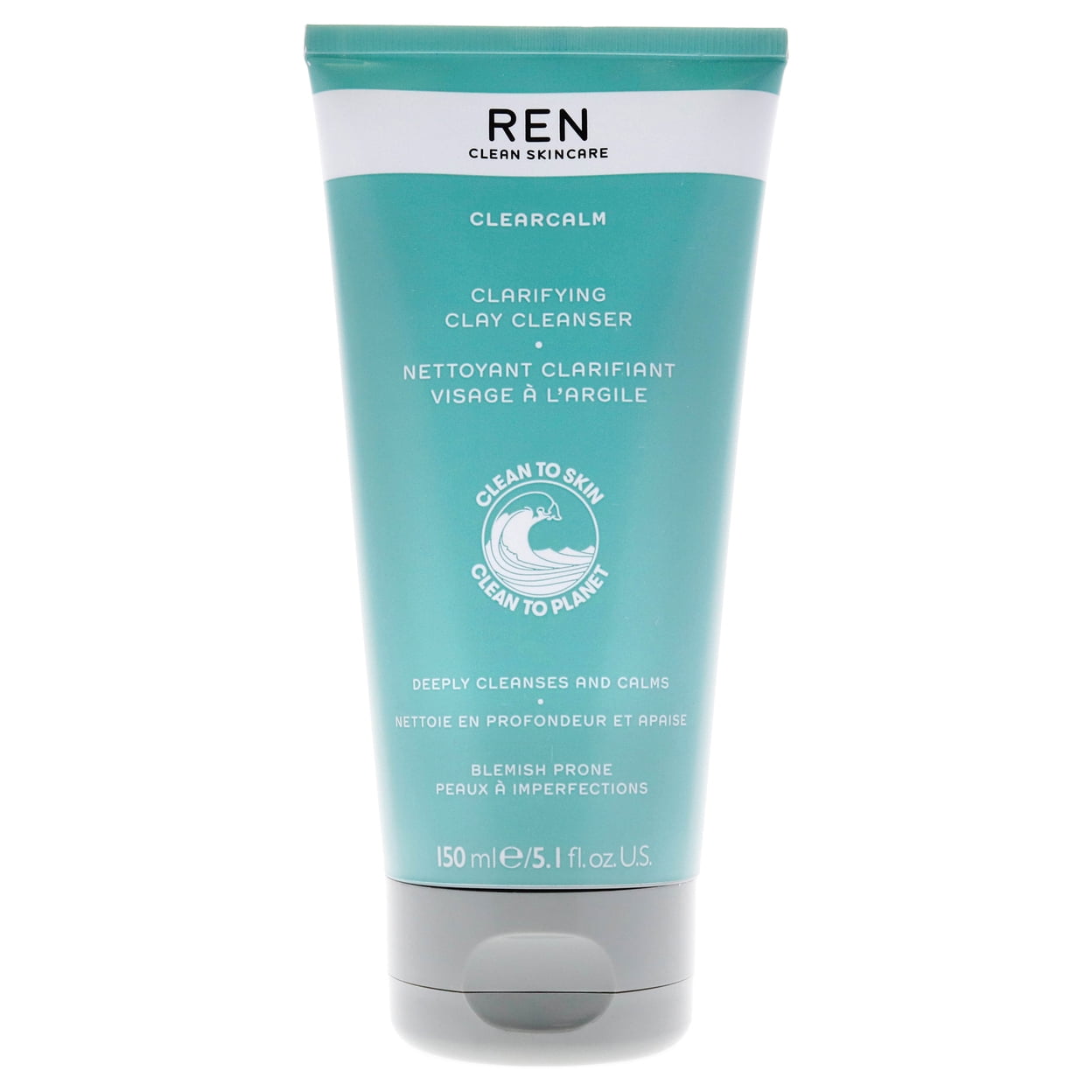 Clearcalm 3 Clarifying Clay Cleanser by REN for Unisex - 5.1 oz ...
