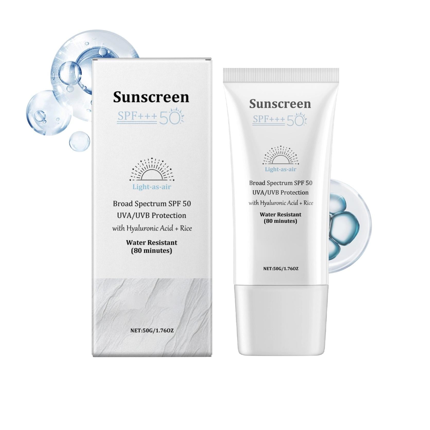 Clearence 1PC-Face Lotion & SPF 50+ with Rice , Moisturizing Isolation ...