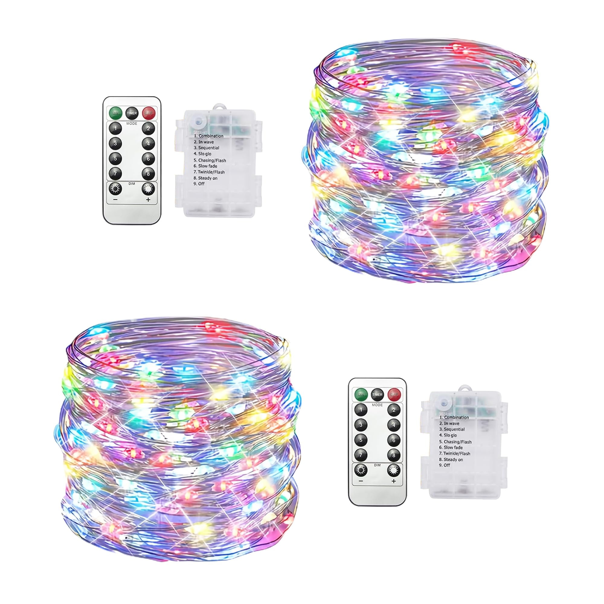 Clearhill Fairy Lights 2Pack, 32.8FT 100LED Twinkle string Lights ...