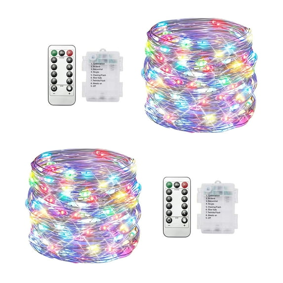 Clearhill Fairy Lights 2Pack, 32.8FT 100LED Twinkle string Lights ...