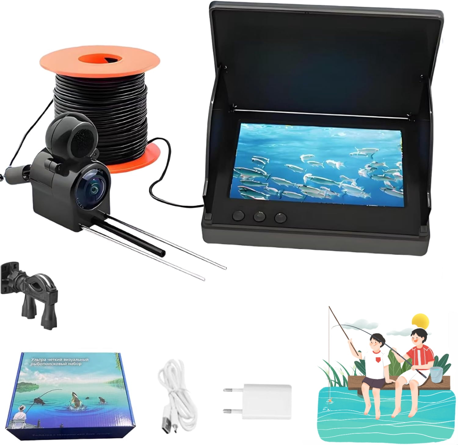 Clearhook Underwater Camera - 2025 New Portable Underwater Fishing ...