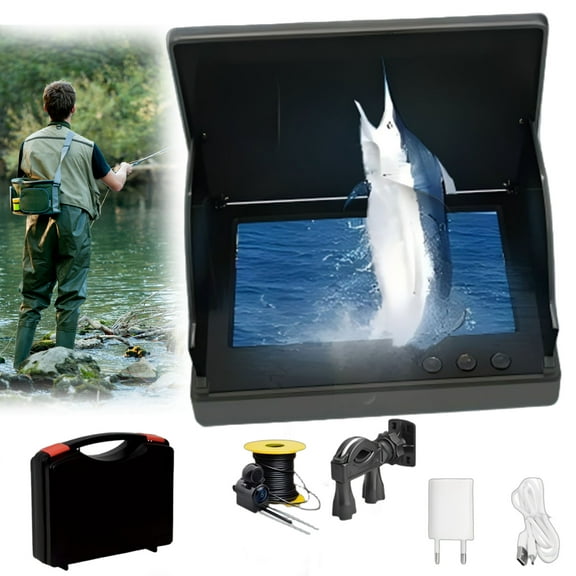 5" LCD Underwater Fishing Camera, HD Fish Finder with 8 IR Night Vision ...