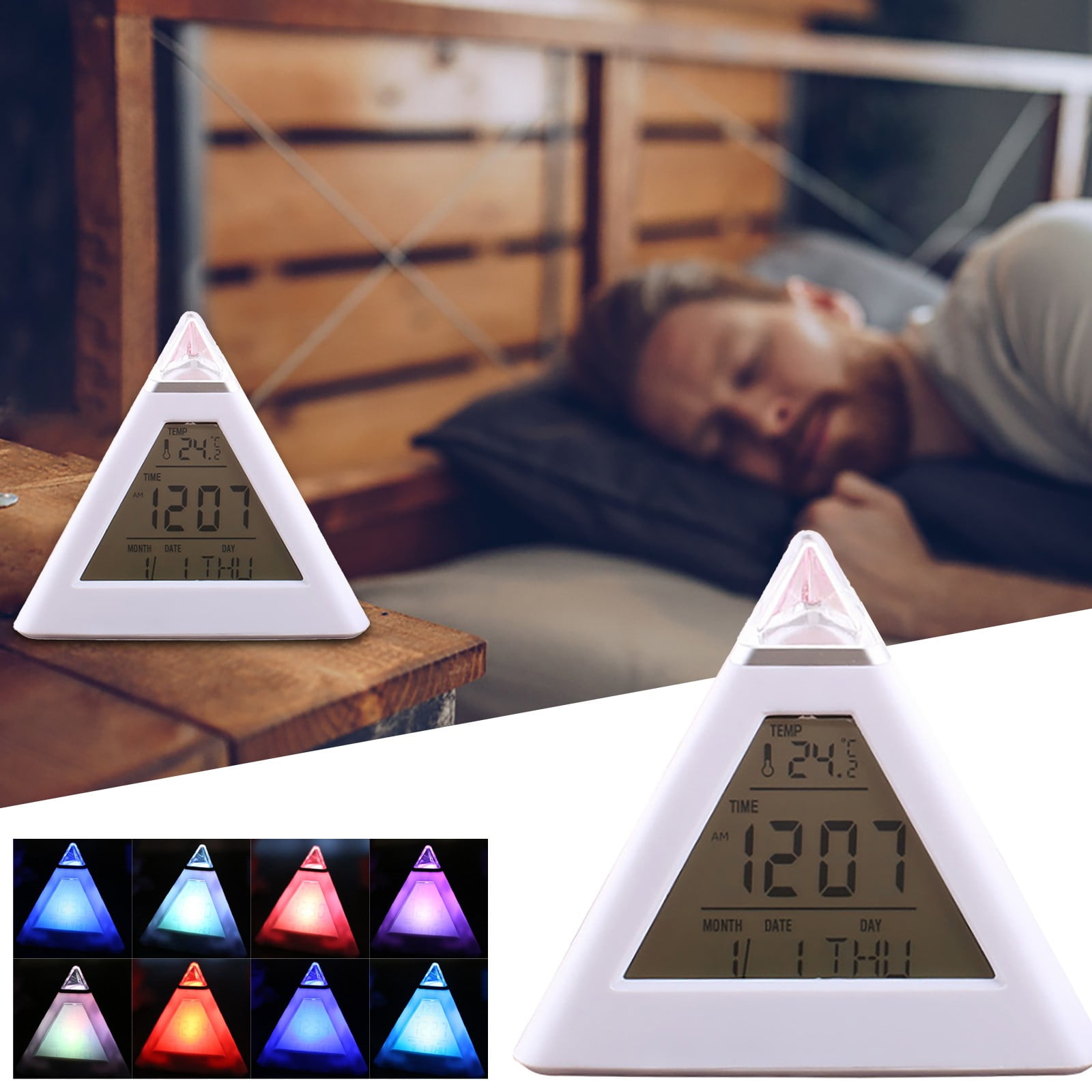 Clearing!Aijlhda Clock 7 LED Color Changing Digital Alarm Clock Fashion ... Clearing!Aijlhda Clock 7 LED Color Changing Digital Alarm Clock Fashion ...