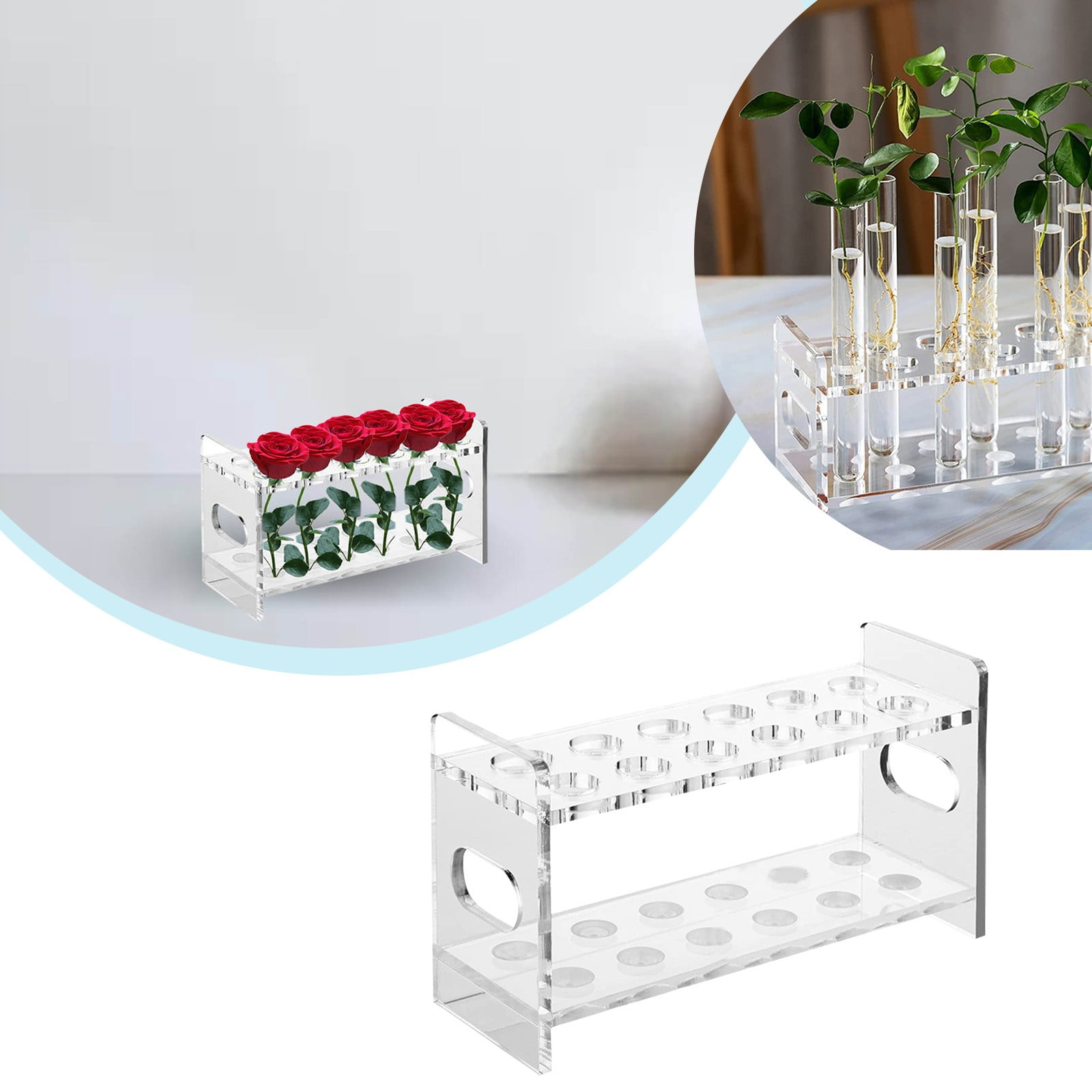 Clearing!Aijlhda Flower Pots Acrylic Custom Glass Test Tube Flower ...
