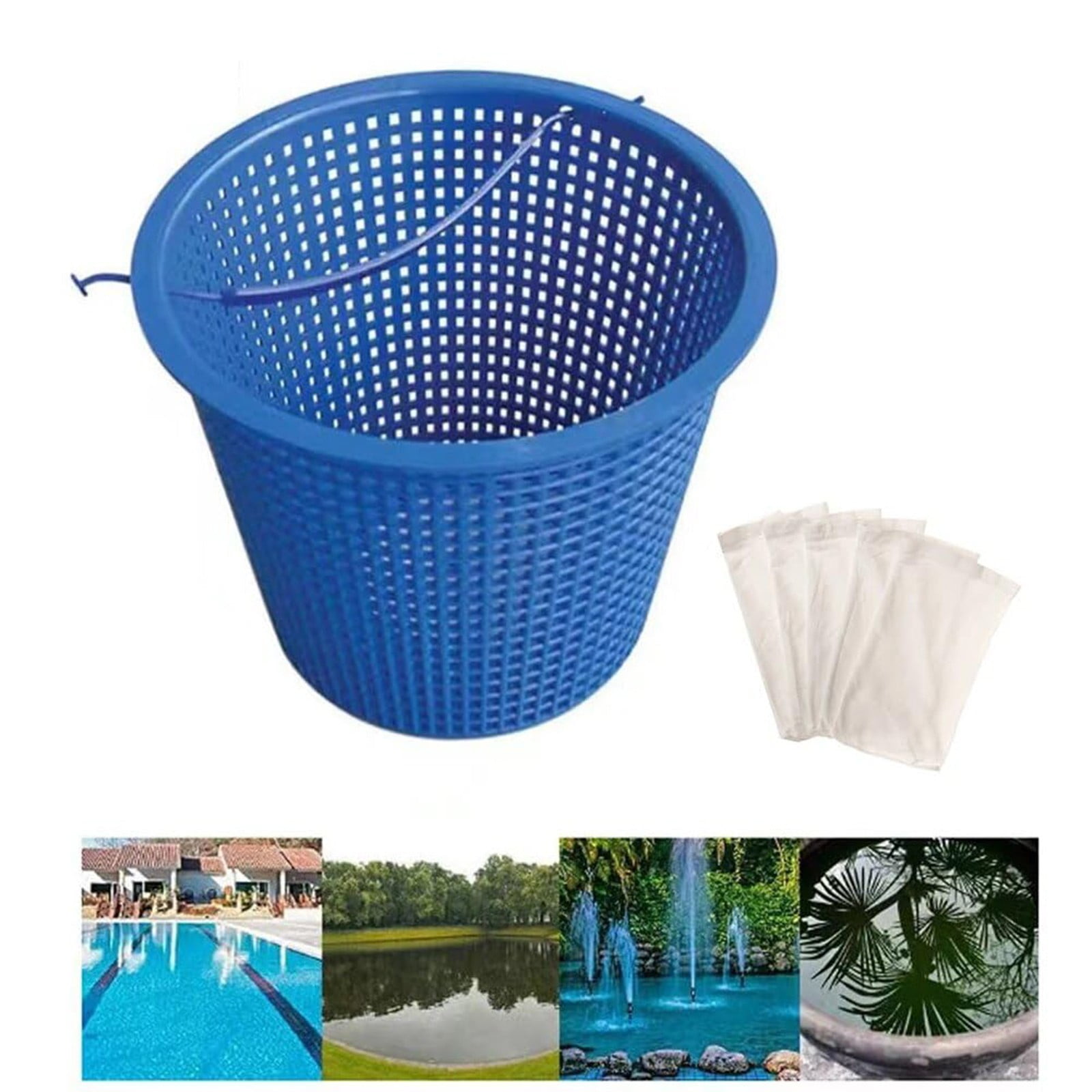Clearing! HiCafh 1pc Pool Basket And 10 Pcs Pool Socks Pool Filter ...