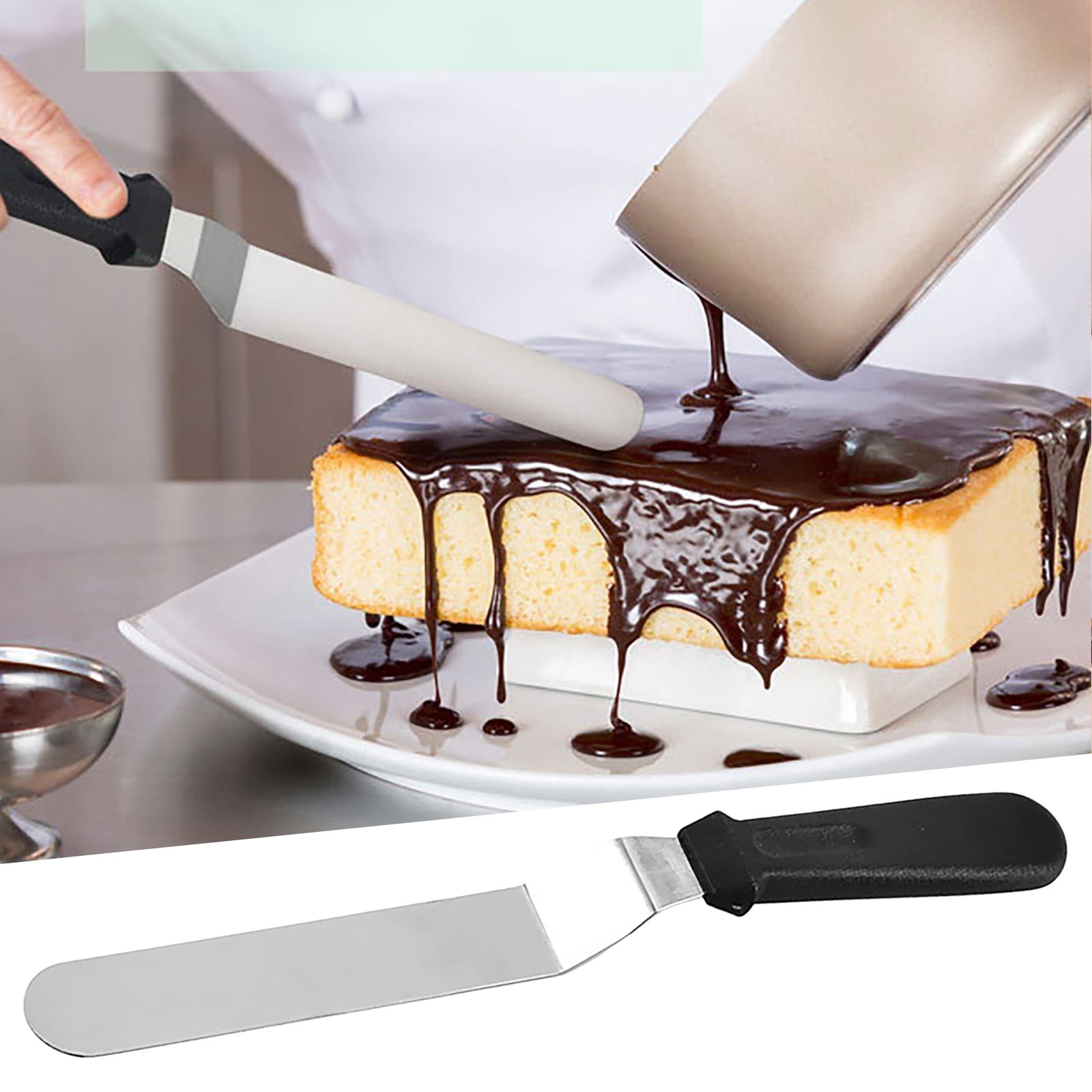 Clearing! HiCafh Cake Spatula Stainless Steel Spatula Baking Tool Cake ...