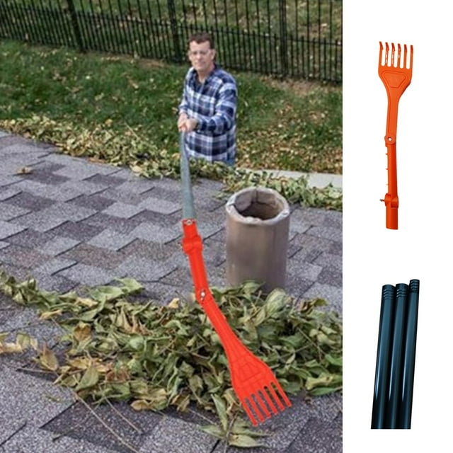 Clearing Mini Rake,Sweeping Rake Drainage Trough Cleaning Tool,Gutter ...