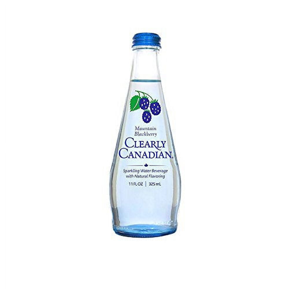 Clearly Canadian Mountain Blackberry Sparkling Water - 11 oz bottles (Pack of 12) - Walmart.com
