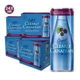 Clearly Canadian Mountain Blackberry Sparkling water, 24-Pack, 12 oz Cans - Walmart.com