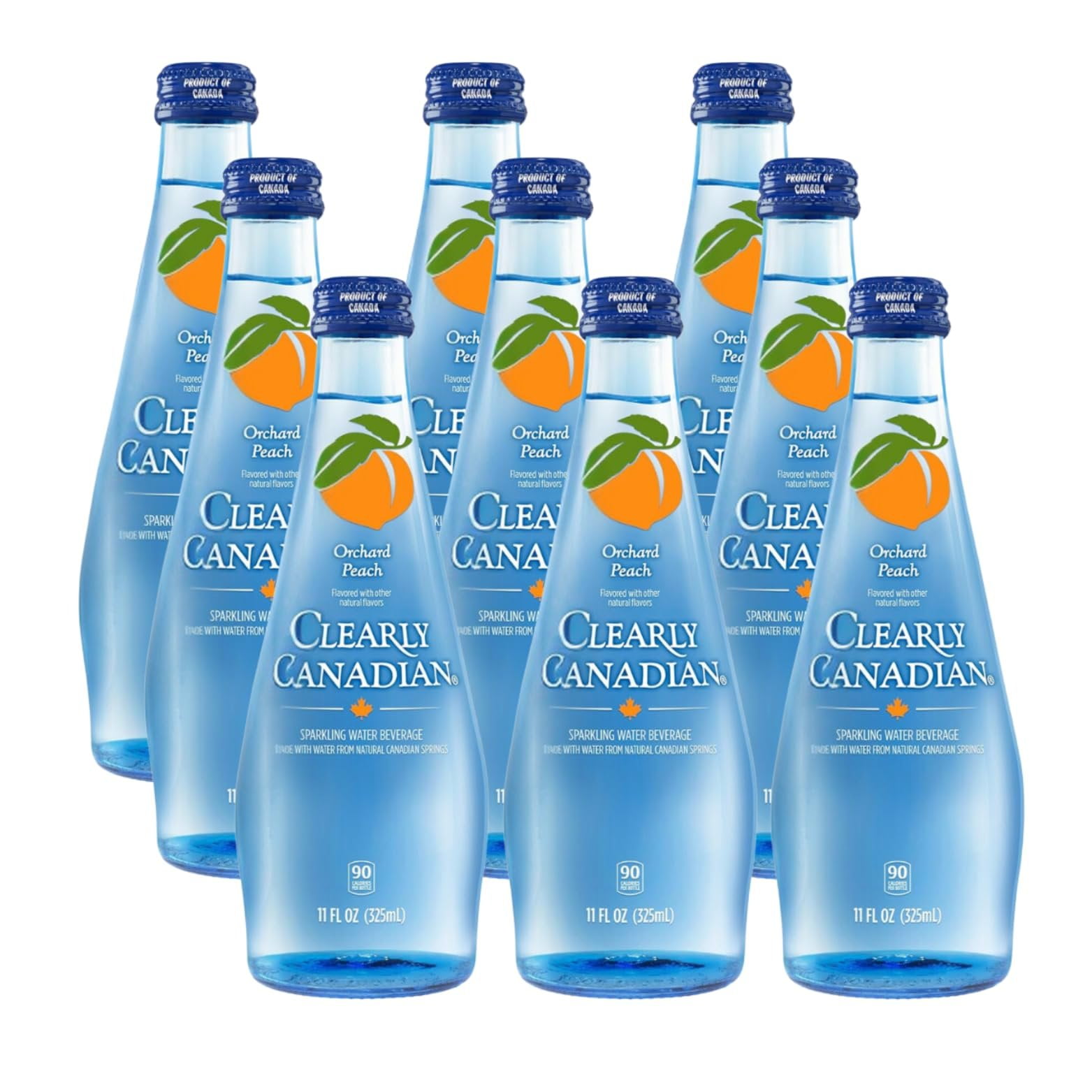 Clearly Canadian Sparkling Flavored Water Orchard Peach, 6 Pack ...