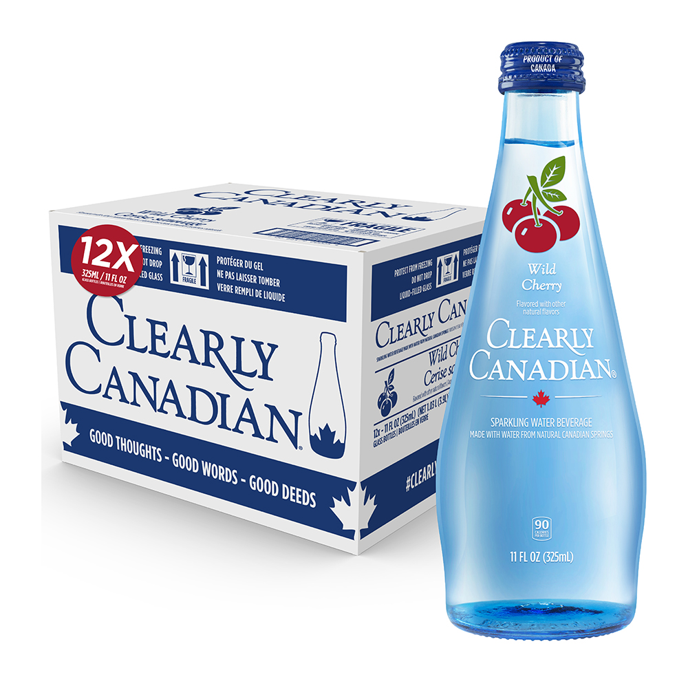 Clear American Sparkling Water, Wild Cherry, 33.8 fl oz - Walmart.com