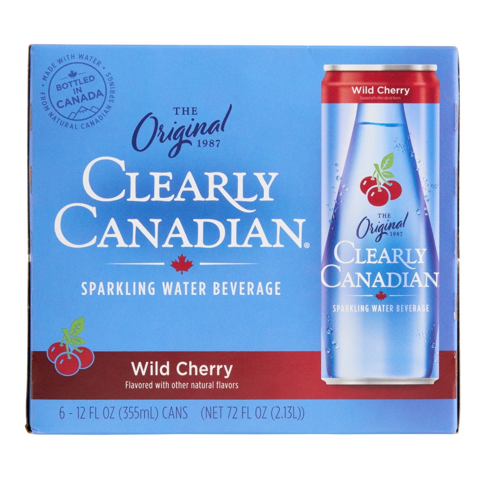 CLEARLY CANADIA - Wild Cherry 6 Pack 72FO ( Pack of 4) - Walmart.com