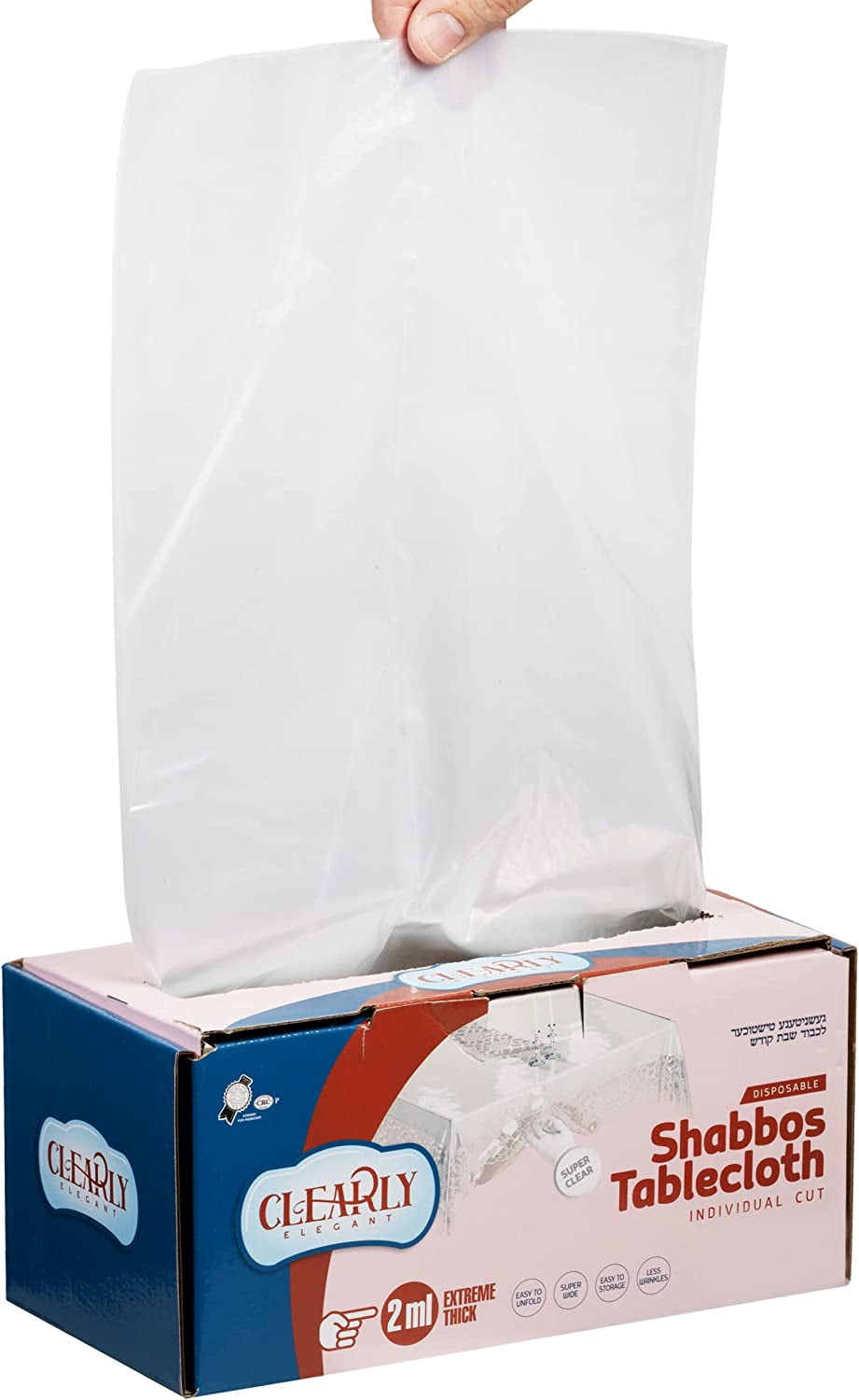 Clearly Elegant Disposable Plastic Table Cloth Roll | 5 Covers in Box ...