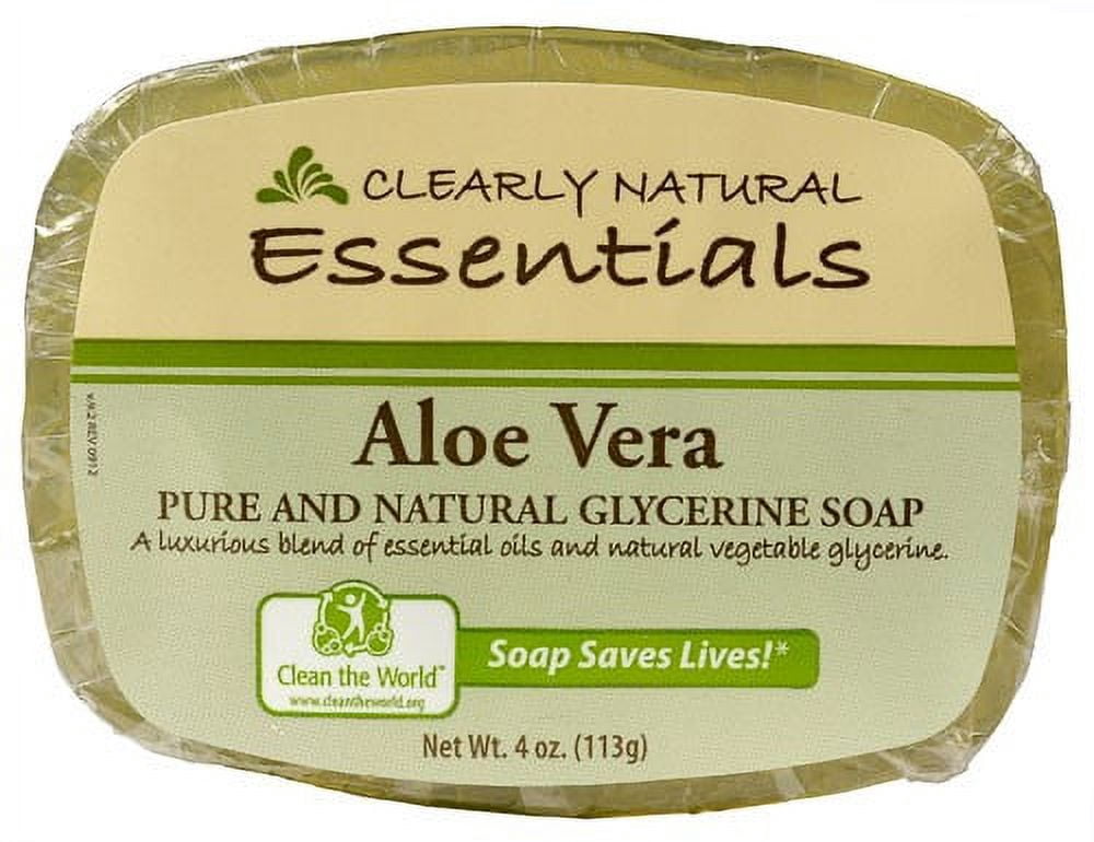 Clearly Natural Glycerine Bar Soap Aloe Vera 4 oz - Walmart.com