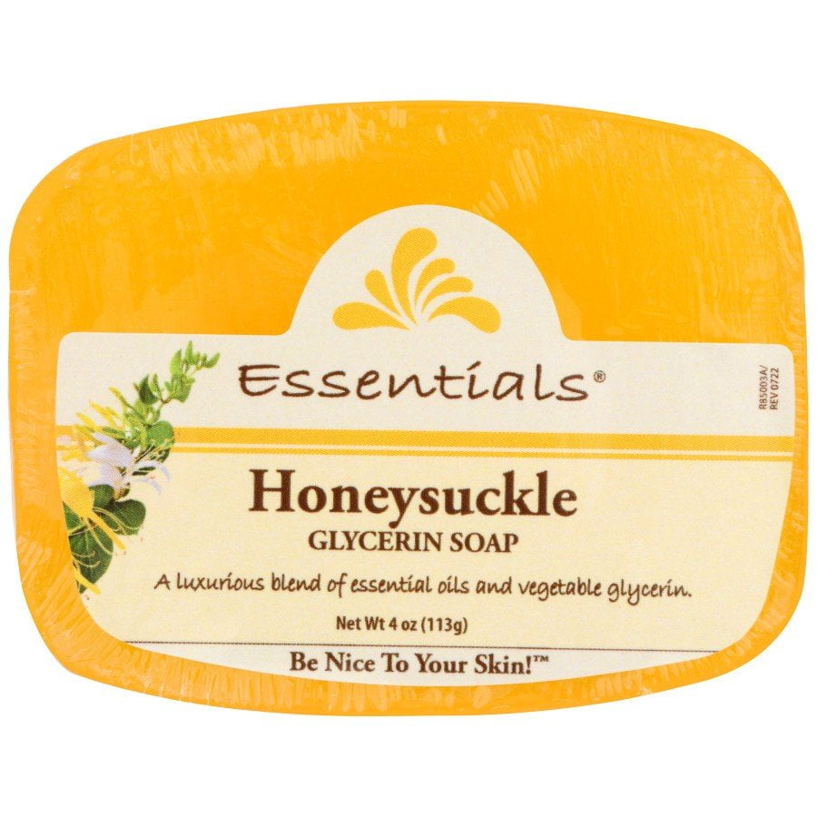 Clearly Natural Honeysuckle Glycerin Soap 4 oz Bar, Hypo-allergenic ...