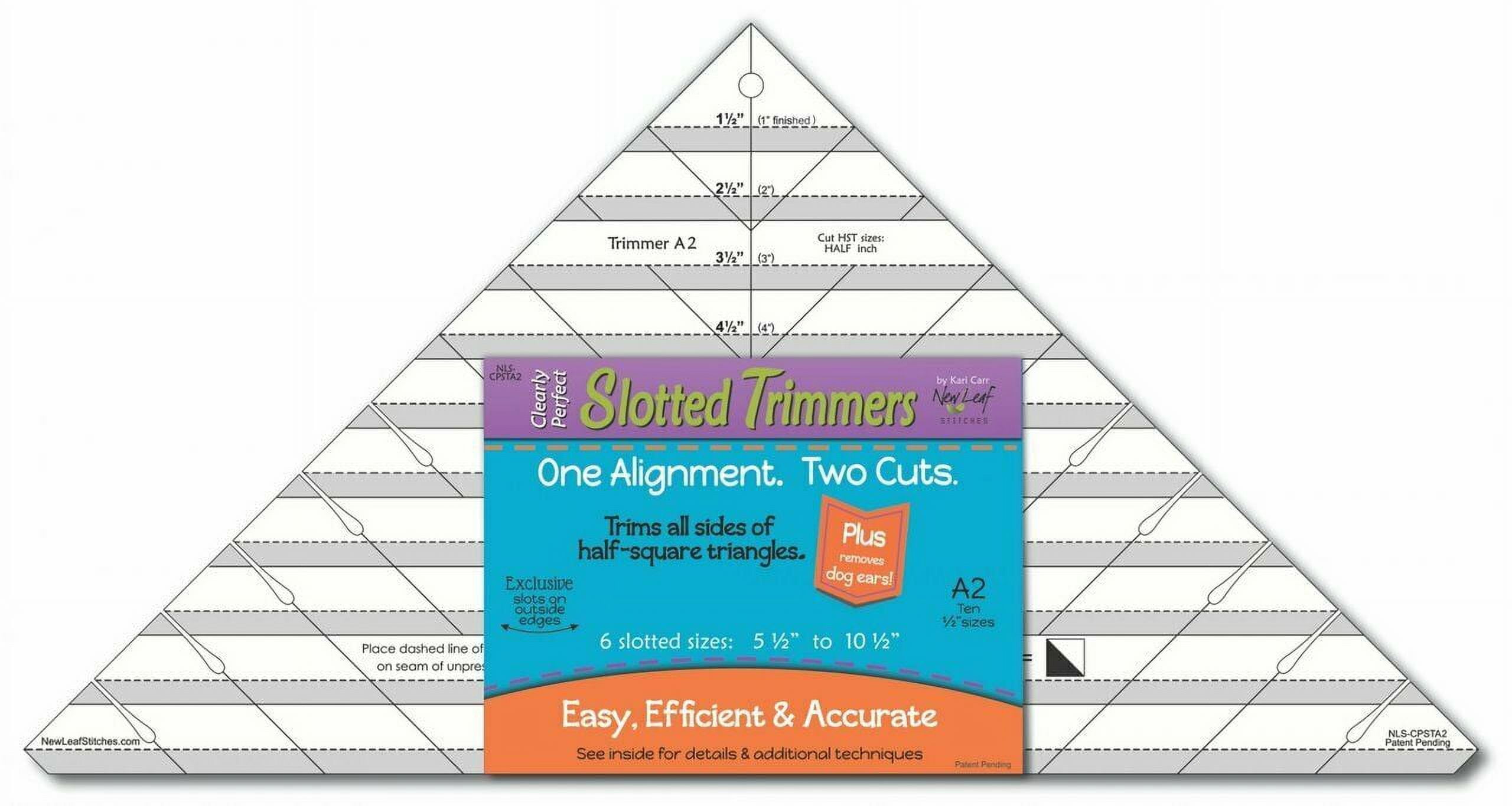 Clearly Perfect Slotted Trimmer A2~ Acrylic Quilting Template ~Trim up ...