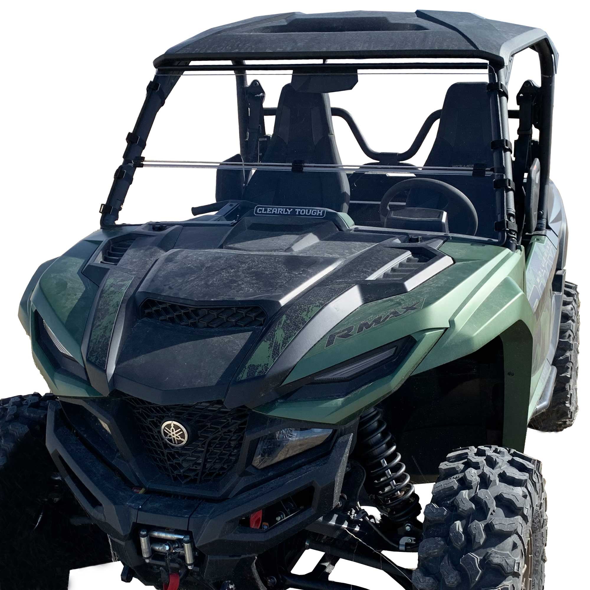 Clearly Tough Full Folding Windshield for the Wolverine RMAX 1000 (and ...