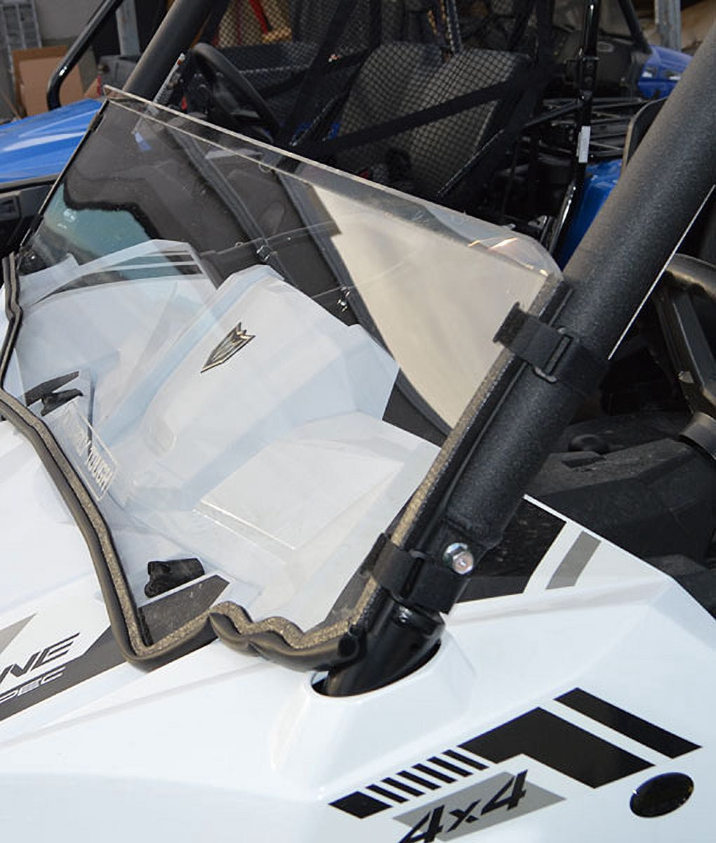 Clearly Tough Yamaha Wolverine Half Windshield - SCRATCH RESISTANT- On ...