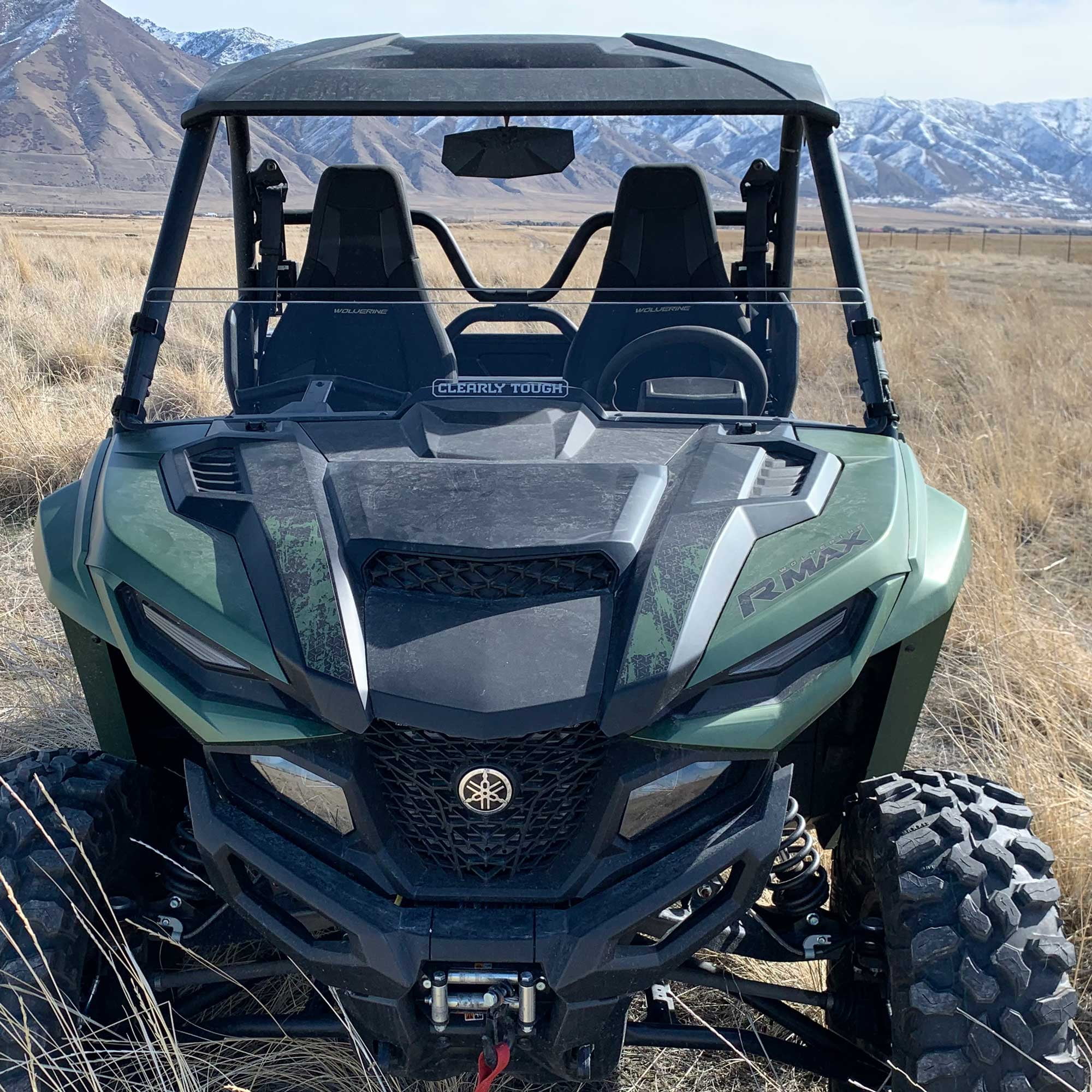 Clearly Tough Yamaha Wolverine RMAX 1000 Half Windshield - SCRATCH ...