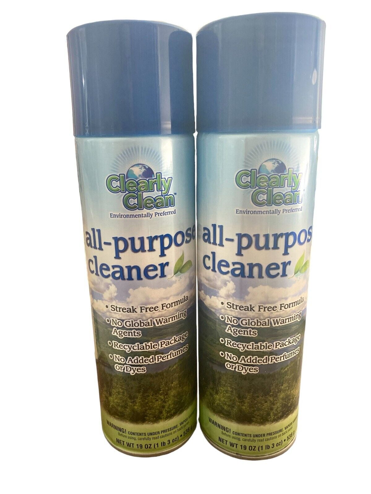 Clearly clean Environmentally Prefered all purpose Cleaner Streak free ...