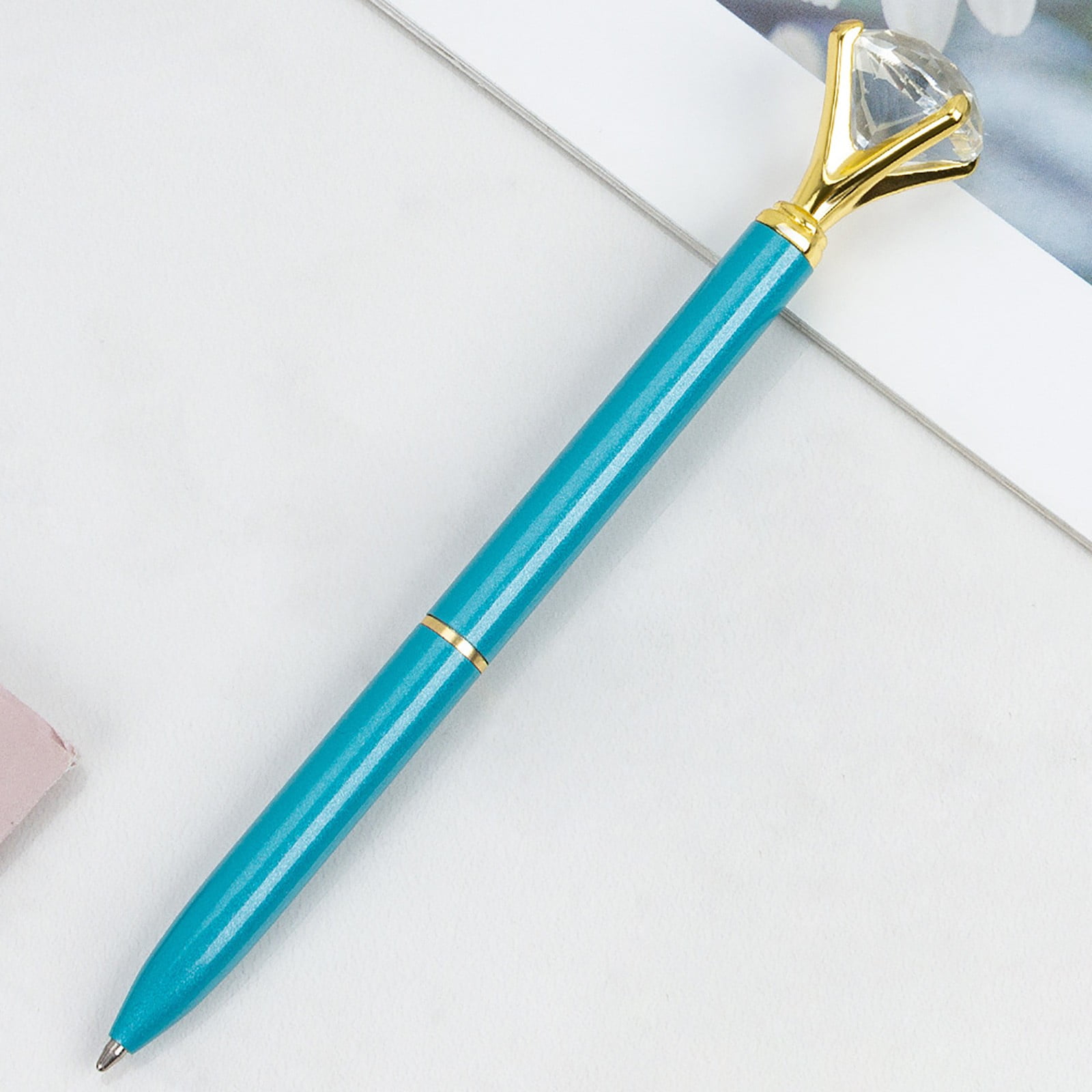 Clearout Tool Series:Big Diamond Oily Ballpoint Pen Light Blue Diamond ...