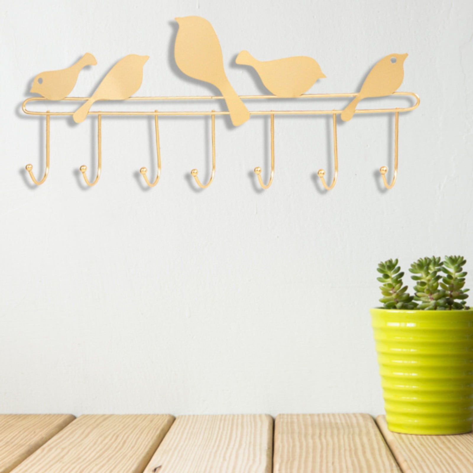 Clearout Tool Series:Bird Shaped Metal Hooks 7 Pieces Gold Bird Shaped ...