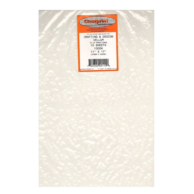 Clearprint 11 x 17 Unprinted Vellum 10-Sheet Pack - Walmart.com