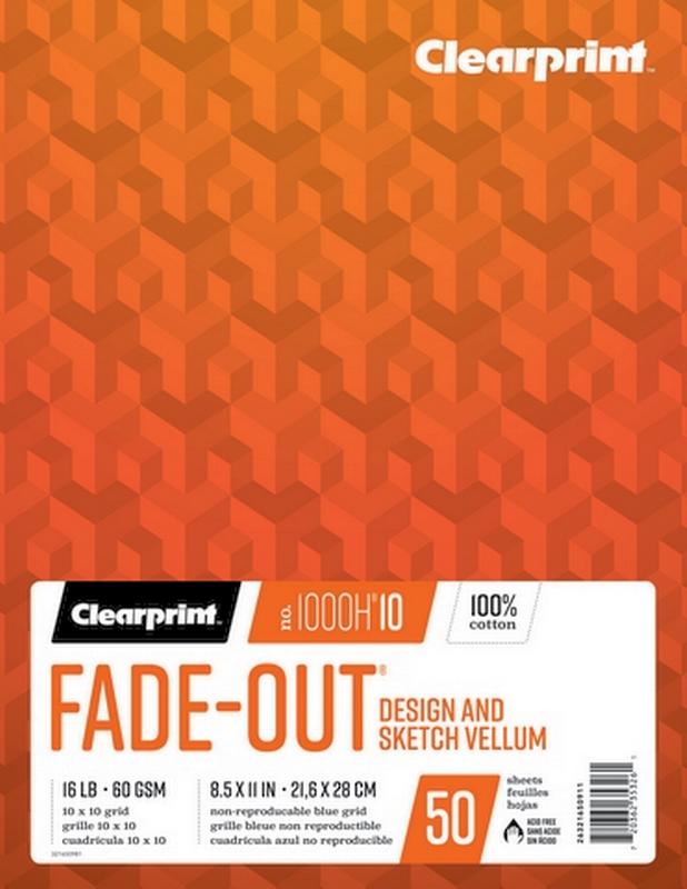 Clearprint Design and Sketch Pad, 10x10 Grid, 8.5in x 11in - Walmart.com