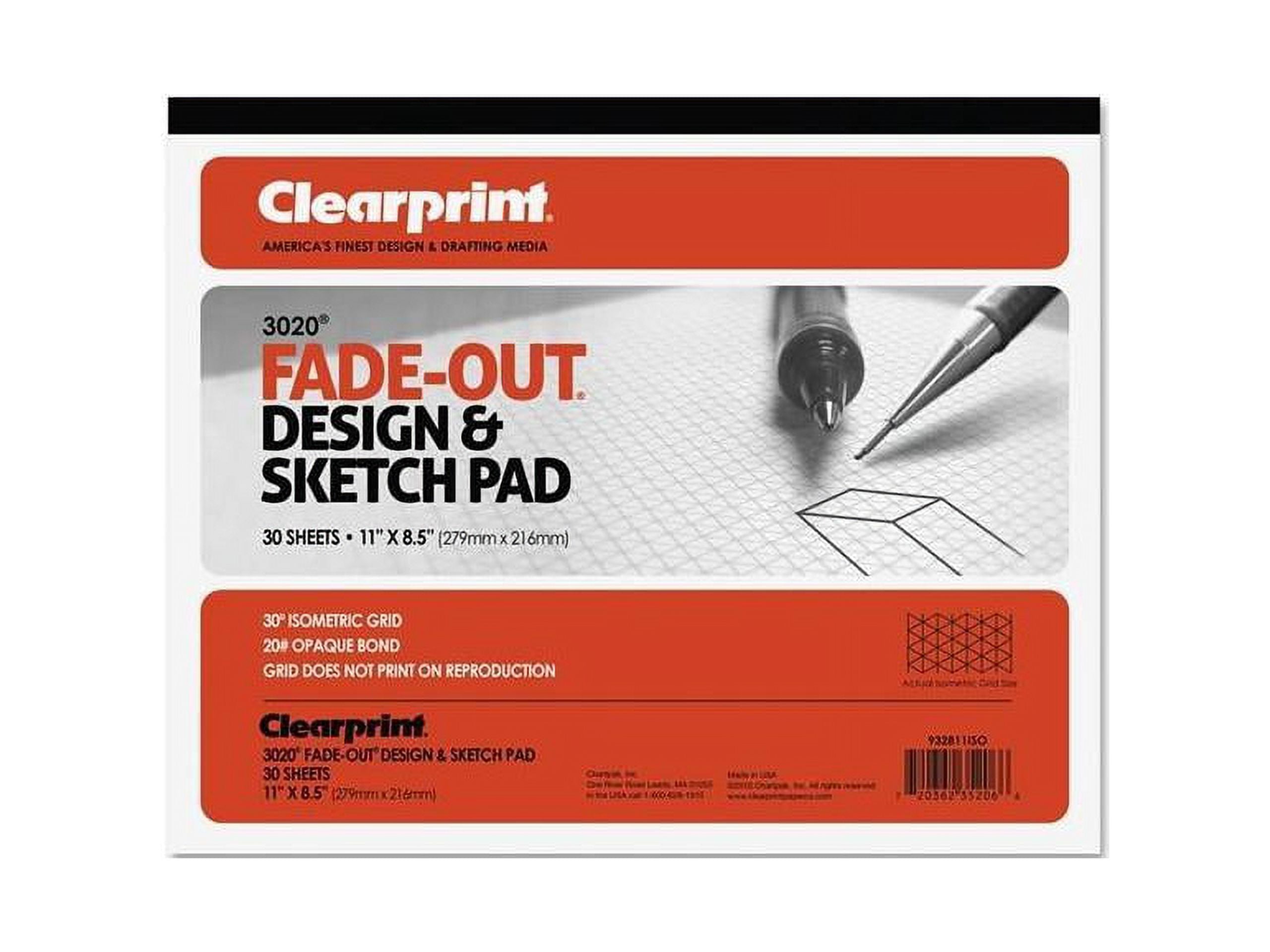 Clearprint Isometric Grid Paper, 8.50" x 11", "Graph Paper", White, 30 ...