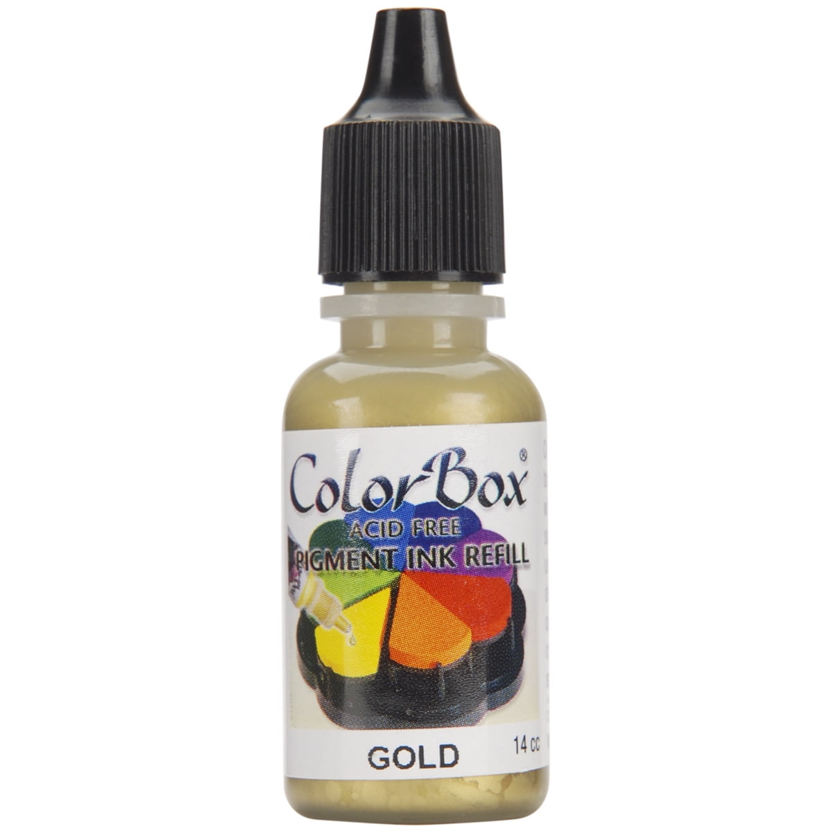 Clearsnap ColorBox Pigment Ink Re-inker Refill Bottle: Metallic Gold [Metallic Gold, 1-Pack ...