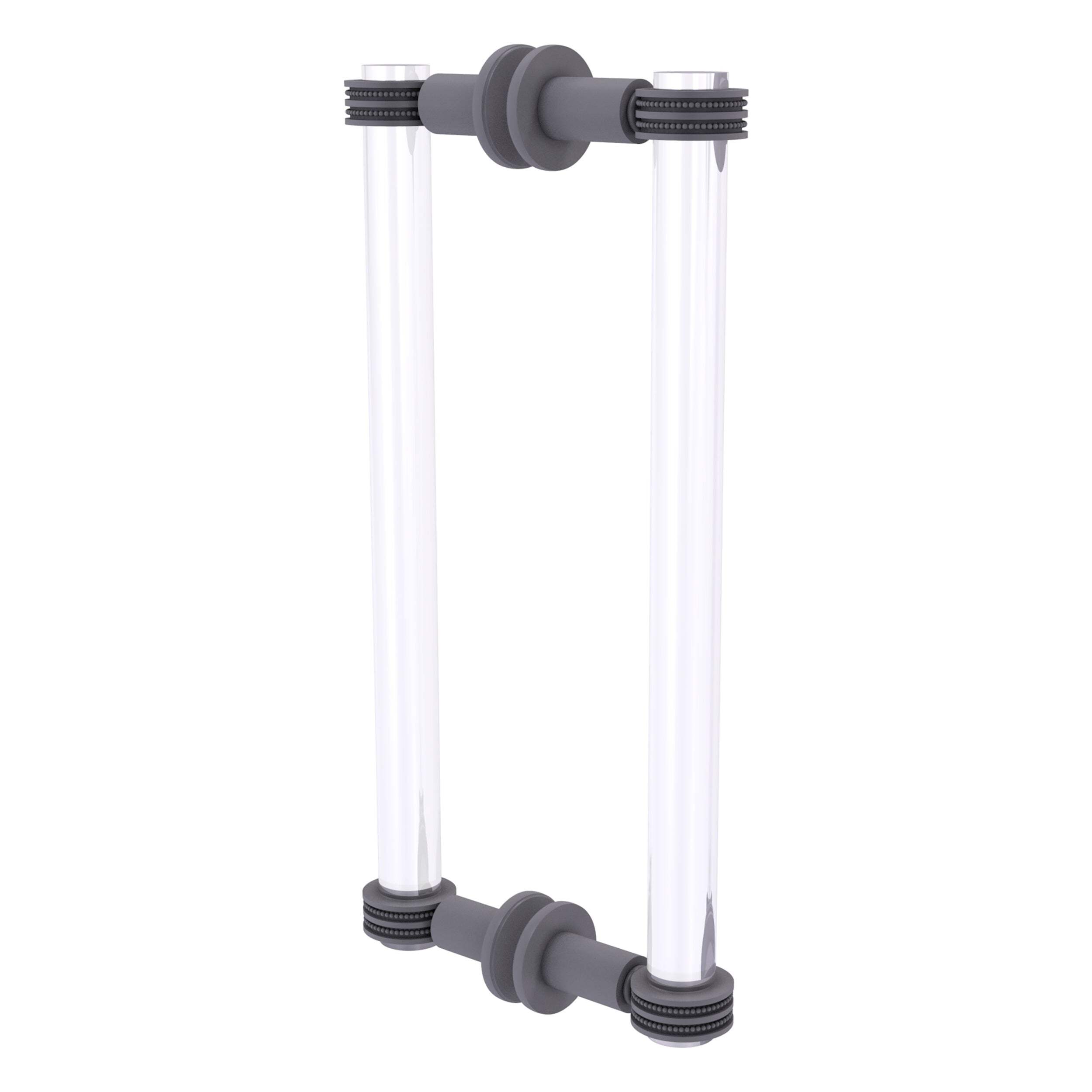 Clearview Collection Back to Back Shower Door Pull with Dotted Accents ...