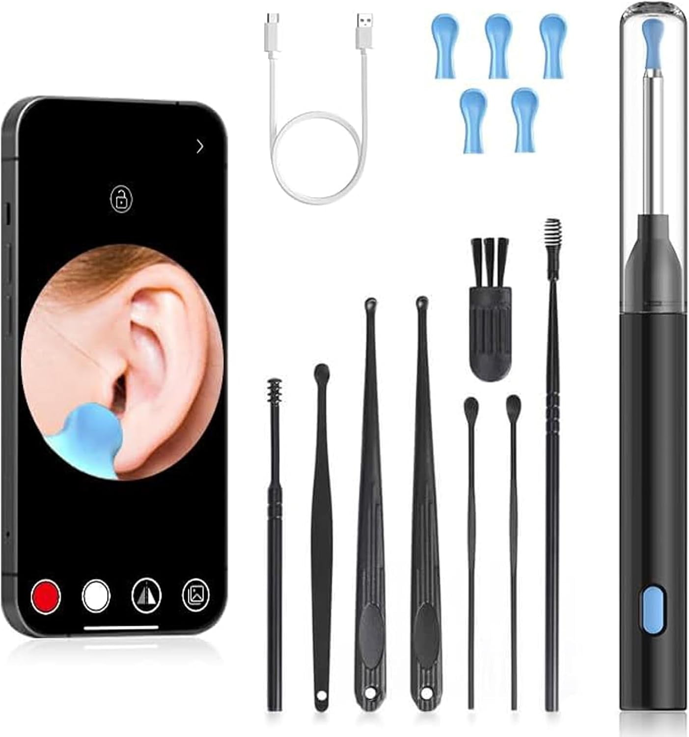 Clearview Pro Ear Cleaner Kit, Clearview Pro Ear Cleaner Kit with Light ...